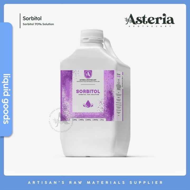 Sorbitol 70% Liquid | Sweetener (250G, 500G, 1KG) - Asteria Apothecary ...