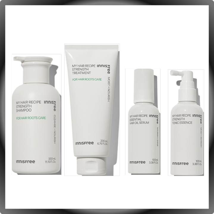 innisfree My Hair Recipe Strength (Shampoo, Treatment, Tonic Essence ...
