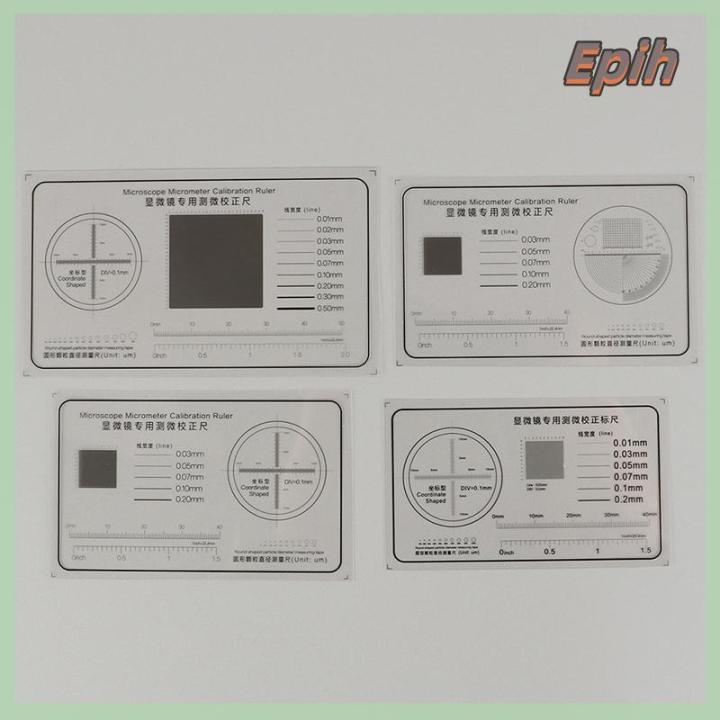[Epih] Soft Ruler Microscope Micrometer Calibration Slide Line Width Particle Diameter | Lazada PH