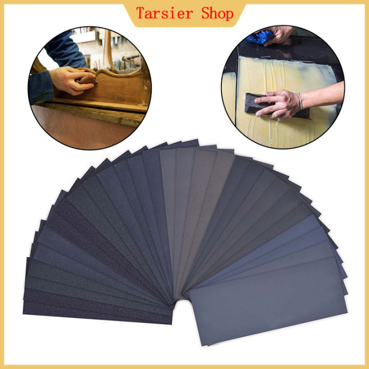 28pcs 120 to 3000 Grit Sandpaper Wet Dry Sandpaper Assortment Drywall ...
