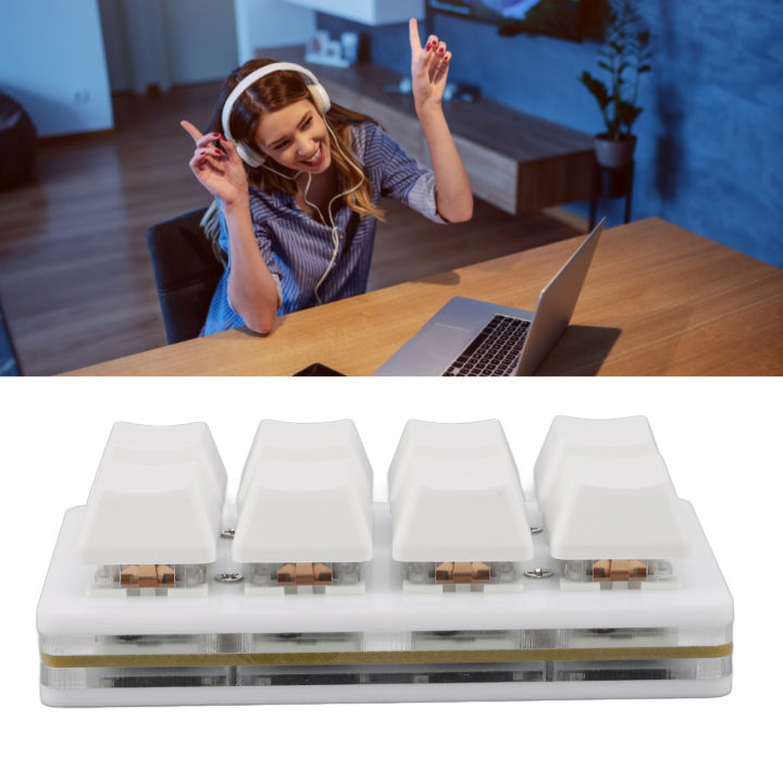 Custom Mechanical Keyboard Hot Swappable 8 Key Keyboard Copy Paste for ...