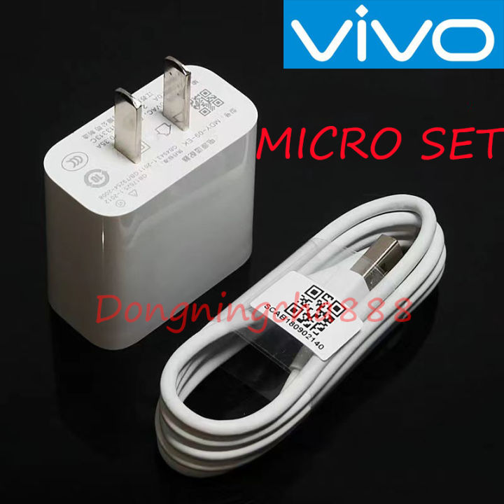 100% Original Fast Charging VIVO Charger 15W Micro USB/Cord 2IN1 ...