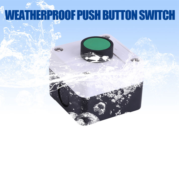 Weatherproof Green Push Button Switch กล่องควบคุมปุ่มเดียวสำหรับที่เปิด ...