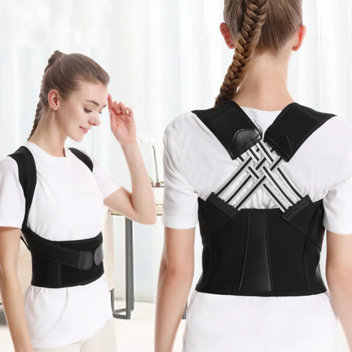 Soulase Adult back anti-hunchback correction belt with lowered head and ...