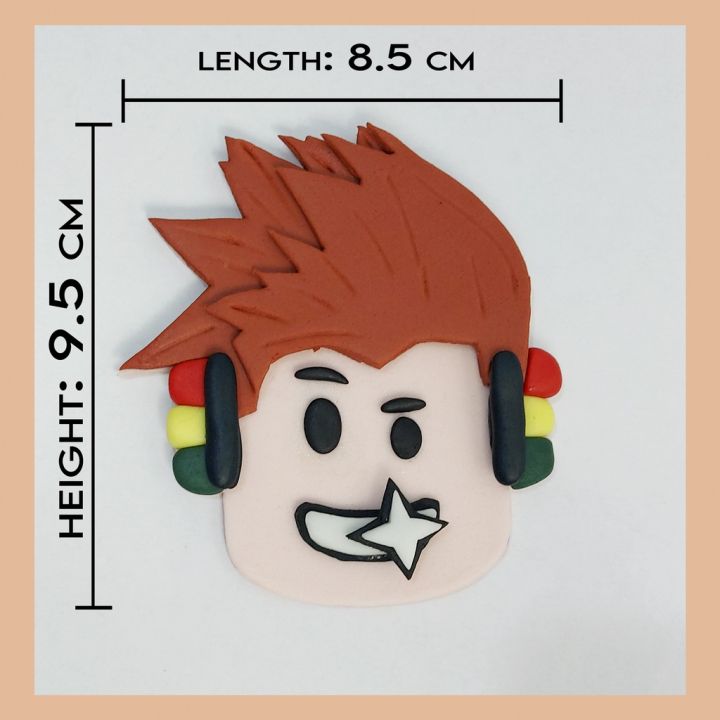 HOT XWLTY Edible Cake Decoration Topper Roblox Face Roblox Edible Cake ...