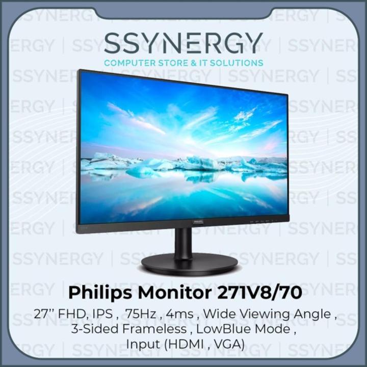 Monitor Philips 271V8/70 IPS FHD 75hz 4ms / Monitor 27 inchi 75Hz ...