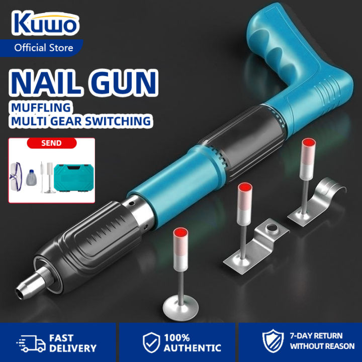 Kuwo Nail Wall Fastening Tool for Cement Wall, Manual Steel Nails Gun ...