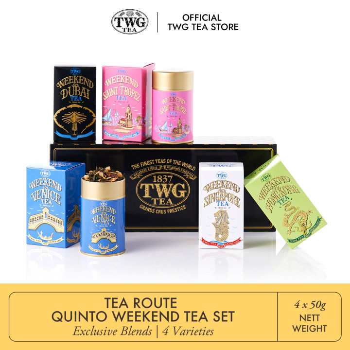 TWG Tea | Tea Route Quinto Weekend Tea Set in Haute Couture Tea Tin ...