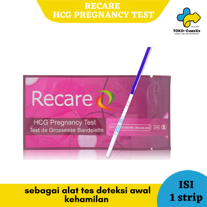 Recare 1 Strip Alat Tes kehamilan test pack pregnancy test | Lazada ...