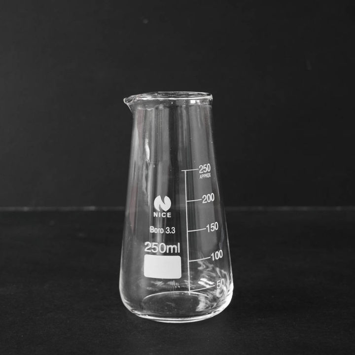 [Ready Stock] NICE® Conical Beaker Borosilicate Glass with Graduation 250ml | Lazada