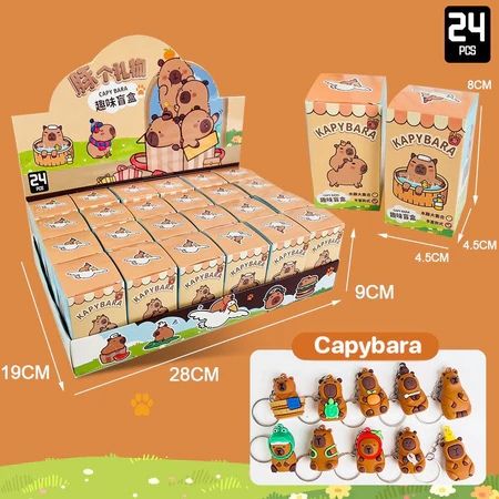 Capybara Blind Box Doll Capybara Keychain Cute Cartoon Capybara Toy ...