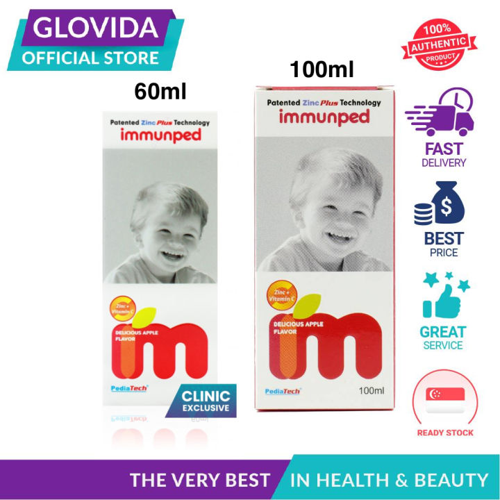 Immunped Syrup 60ml / 100ml | Glovida | Lazada Singapore
