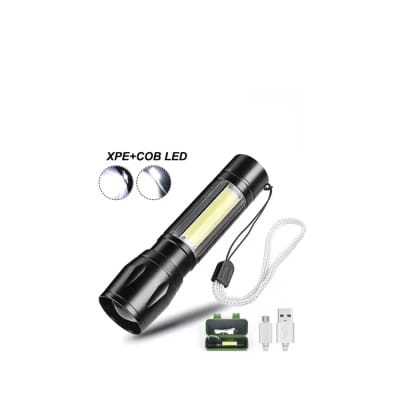 Senter Swat Mini Zoom Senter Police LED COB | Lazada Indonesia