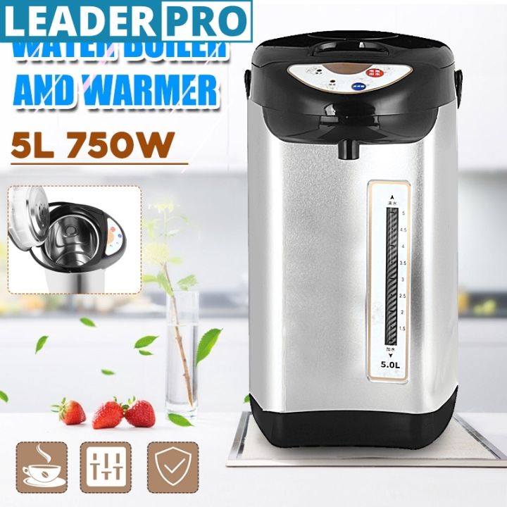 220V 750W 5L 304 Stainless Steel Wired Electric Kettle Water Boiler and ...