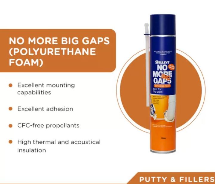 No More Gaps Expanding Foam 750ml Big Size Polyurethane Foam Lazada Singapore