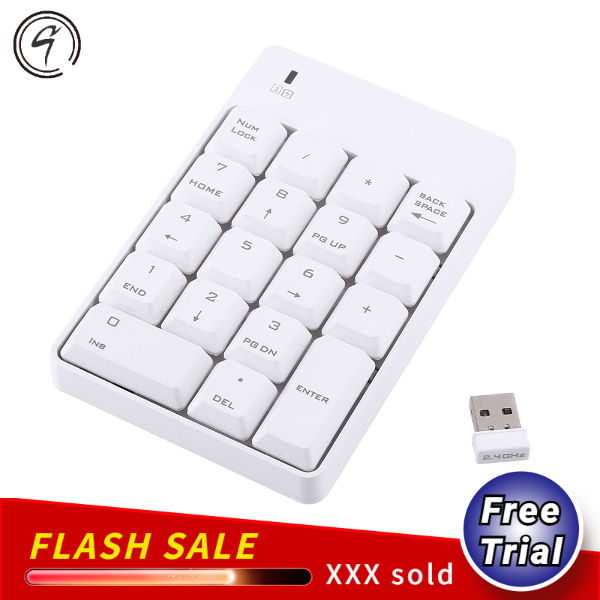 Mini Numeric Keypad Number Pad 18 Keys 2 4g Wireless Ultra Slim Digital Keyboard For Pc Desktop