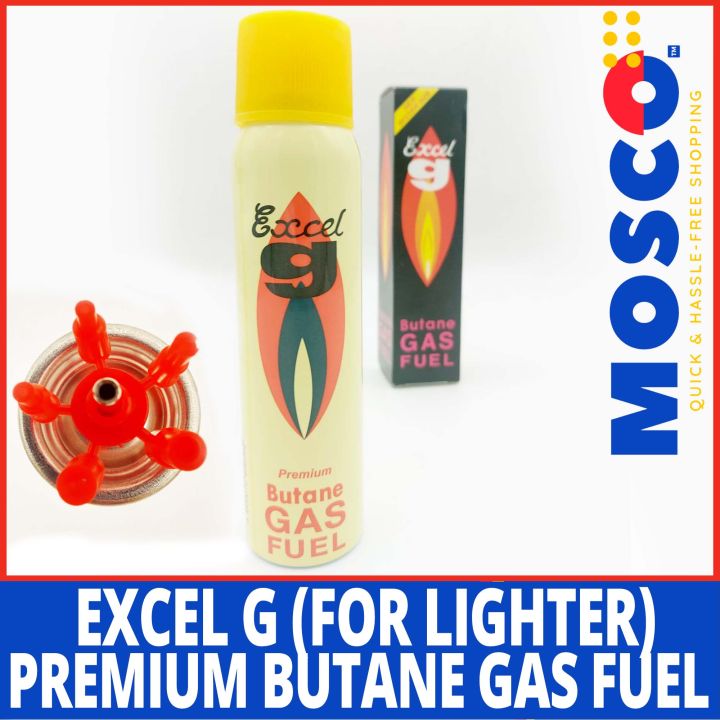 Excel G Premium Lighter Butane Gas Fuel New Bigger Size Content: 130ml ...