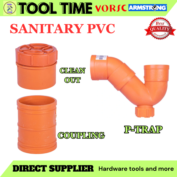 SANITARY ORANGE FITTINGS PVC ORANGE PTRAP CLEAN OUT COUPLING | Lazada PH