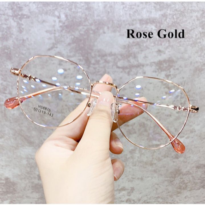 【Ready Stock】Korean New Anti Radiation Eyeglasses Fashion Retro Metal ...