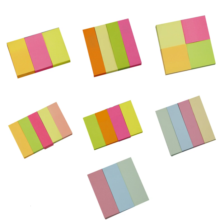 Colorful Stick Tabs for Notebooks, Writable and Repositionable Stick ...