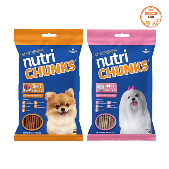 Nutri Chunks Protein-Rich Dog Treats for All Breeds and Ages | Lazada PH