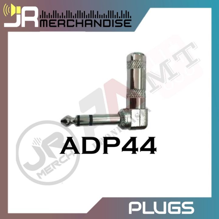 [JRM] (ADP44) L Type 6.35mm PL Stereo Plug Metal TRS Connector 3.5MM ...