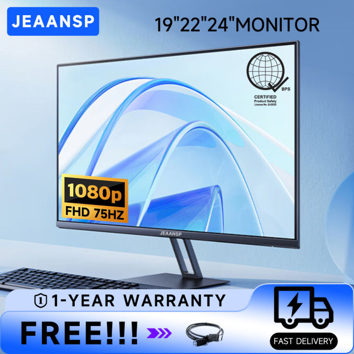 JEAANSP Full HD Gaming IPS Computer Monitor 19 inches/22 inches/24 ...