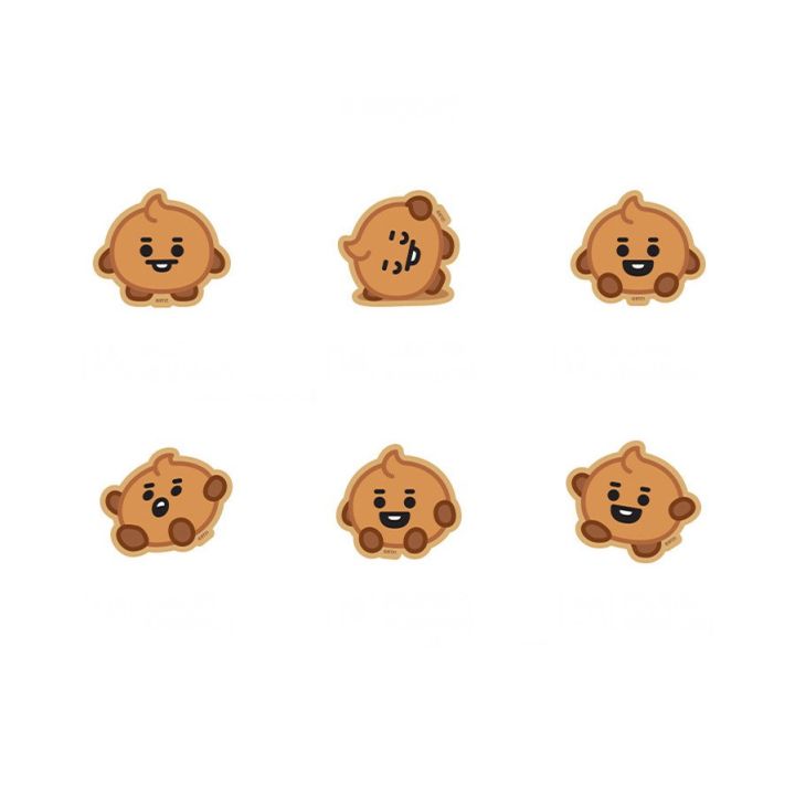 KPOP BTS BT21 Cute Cartoon Baby Sticker For Mobile Phone Laptop ...