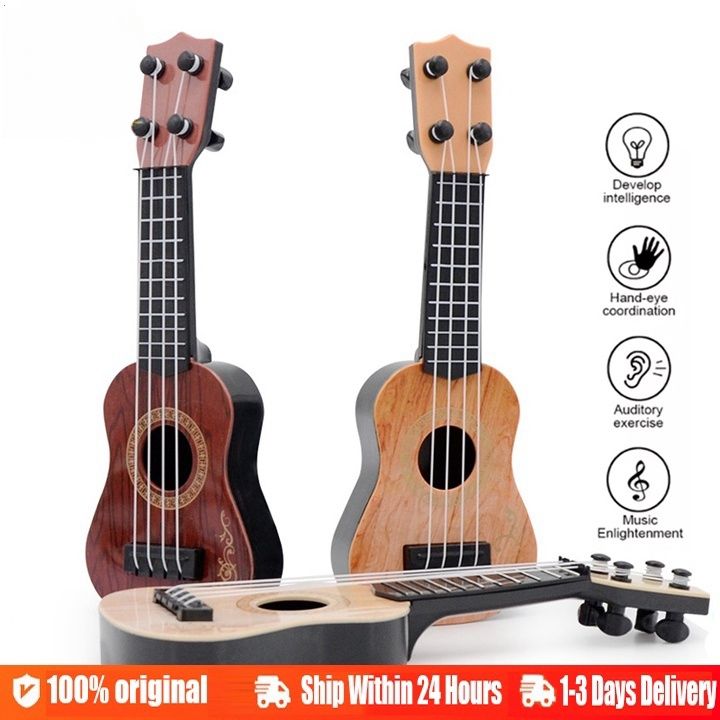 Ukulele Guitar Portable 4 Strings Kids Guitars Classic Wooden Guitar ...