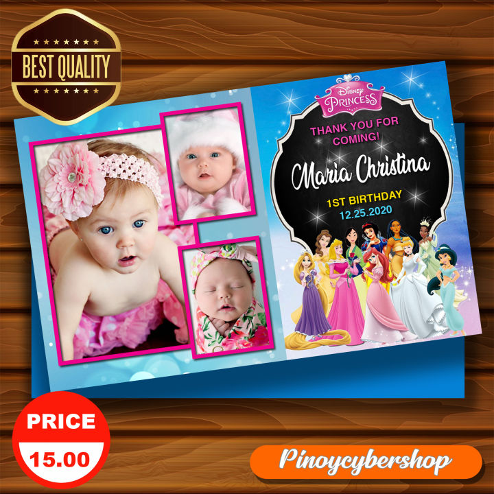 Princess ATM Size Ref Magnet Christening Ref Magnet Giveaway Birthday ...