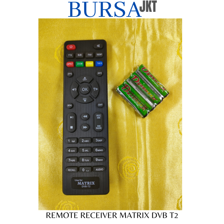 REMOTE SET TOP BOX MATRIX DVB T2 APPLE KUNING DAN MERAHHD EWS RECEIVER ...