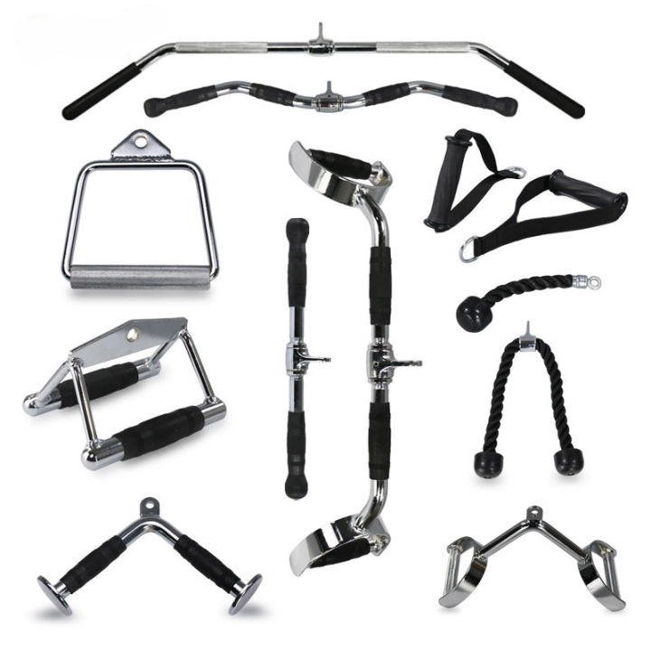 🇸🇬 [READY STOCK] Home Gym Cable Attachment Handle Machine Exercise ...