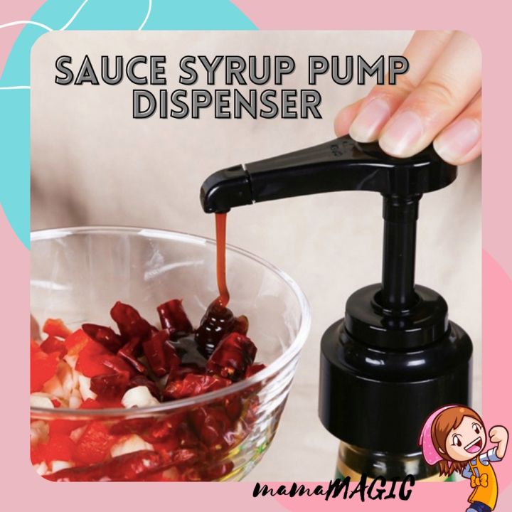 Food Plastic Sauce Pump for Ketchup, Chocolate, Coffee Syrup Dispenser ...