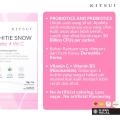 KITSUI Whitie Snow ProBiotic + PreBiotic + Vitamin C (17's x 15g) | Lazada