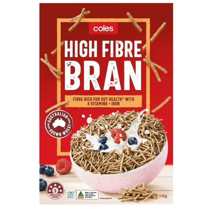 Coles Bran Cereal 530g. Fast shipping breakfast cereal cereal Breakfast ...