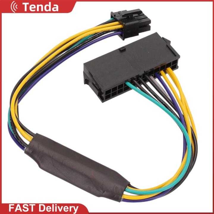 ATX 24Pin To 8Pin Power Cable 18AWG Power Supply Support 1000W Electrical Cord for DELL Optiplex ...