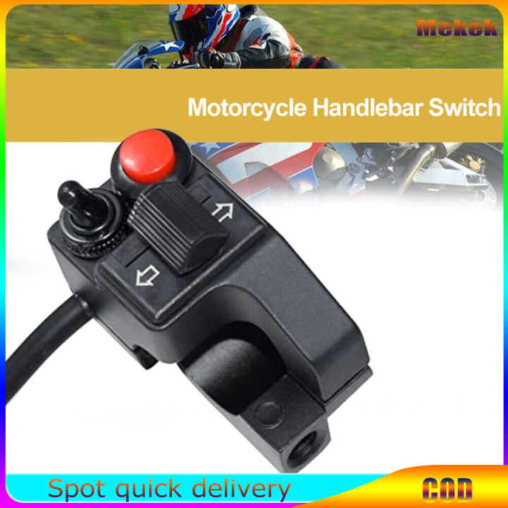 22mm 7/8" Motorcycle Handlebar Switch Retro Headlight Turn Signal ...