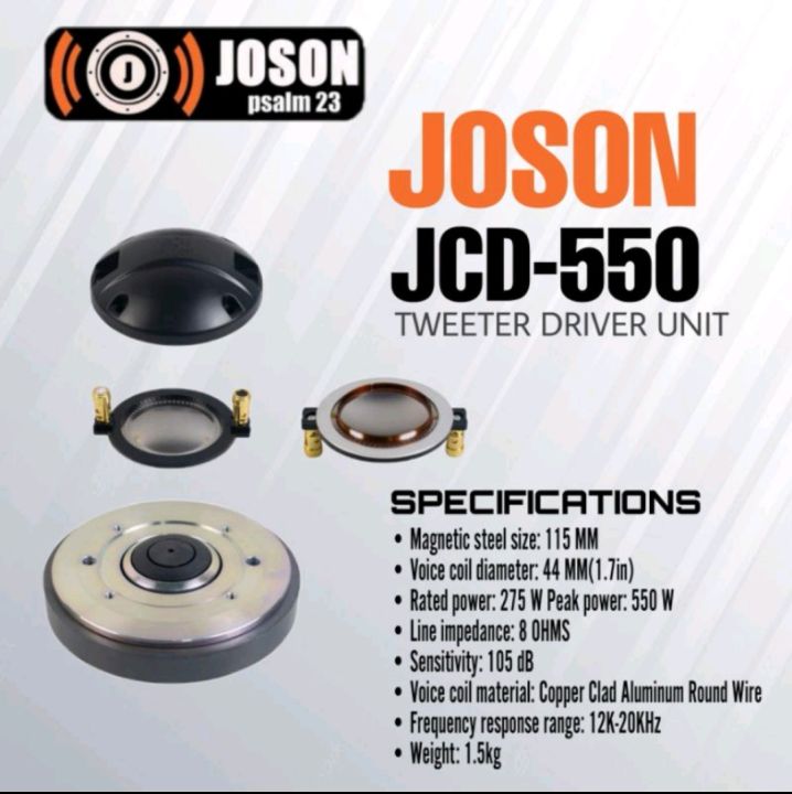 JOSON JCD-550, 550W Tweeter Driver Unit | Lazada PH