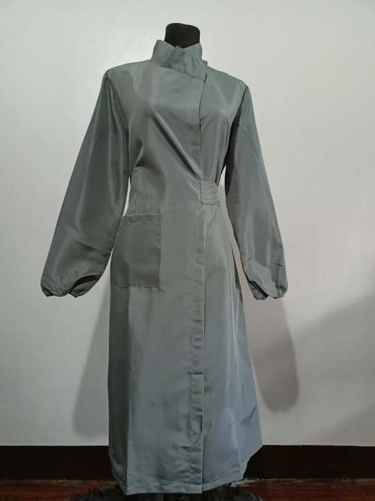 "FASHIONABLE" LIGHT GREY PPE Gown ONLY - Lab Gown - Isolation Gown ...