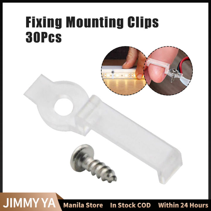 30pcs 10mm 12mm Light Bar Mounting Brackets Clip Connector LED Light ...