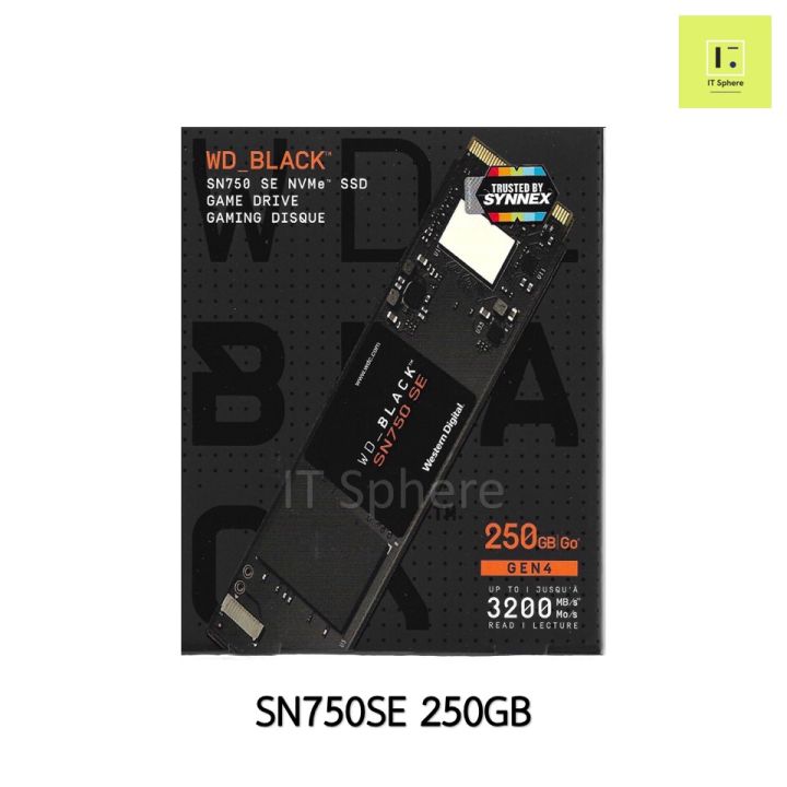 SSD M.2 WD BLACK SN750 SE 250GB NVMe (GEN4) SN750SE | Lazada.co.th