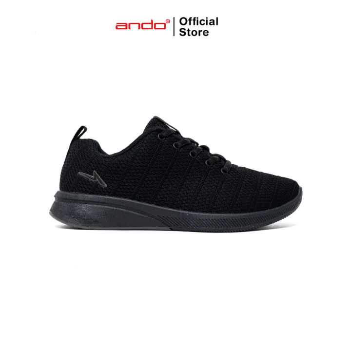 Ando Official Sepatu Sneakers Saga Remaja - Hitam/Hitam | Lazada Indonesia