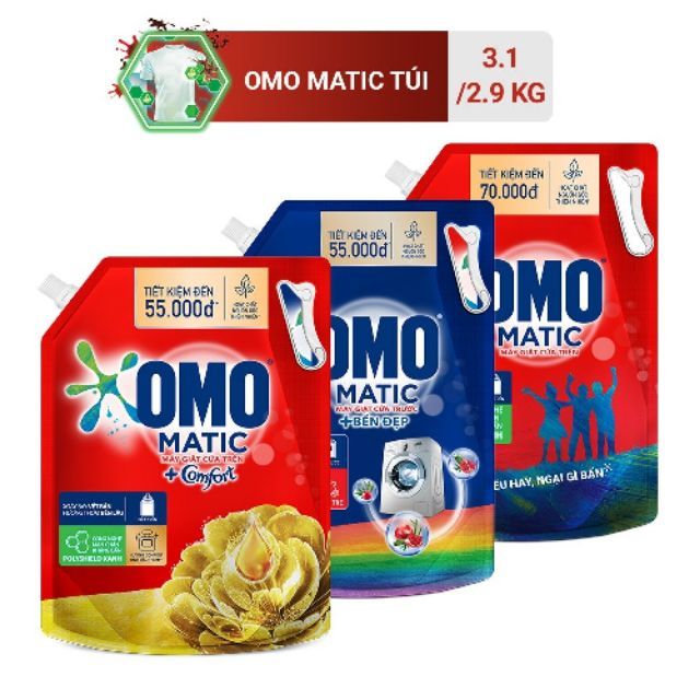 Nước Giặt OMO Matic 2kg/2.8kg/3.1kg (Túi) | Lazada.vn