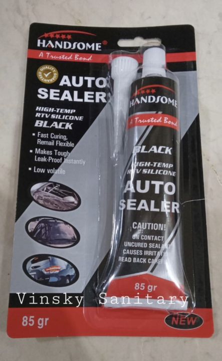 Lem AUTO SEALER hitam / lem Silicone hitam/lem bemper kaca mobil BESAR ...