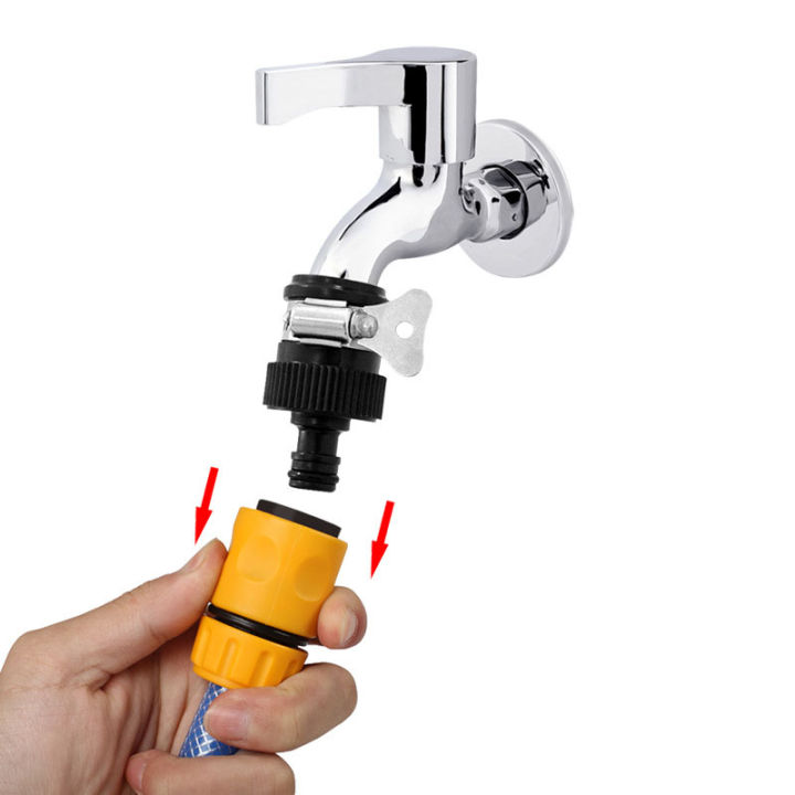 Rubber Faucet Universal Connector with Metal Clamp Handle Tap Water ...