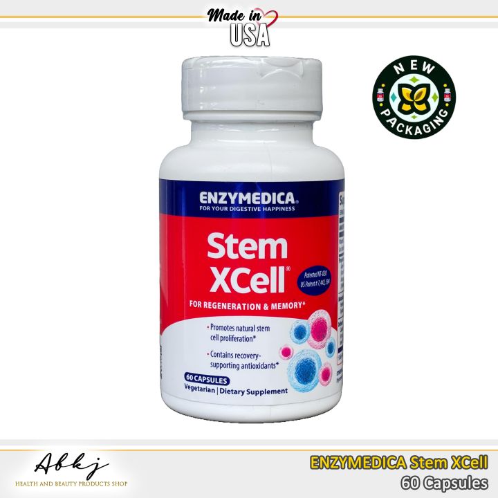 ENZYMEDICA STEM XCell (Stem Cell) 60 Capsules from USA! (NEW PACKAGING ...
