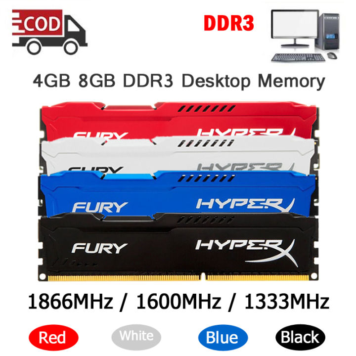 Kingston New RAM DDR3 4GB 8GB 1866MHz 1600MHz 1333MHz Desktop Memory 240Pins DIMM 1.5V PC3-14900 ...