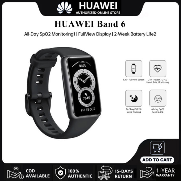 HUAWEI Band 6 Smart Watch Original | 96 Workout Modes Fitness Wristband ...