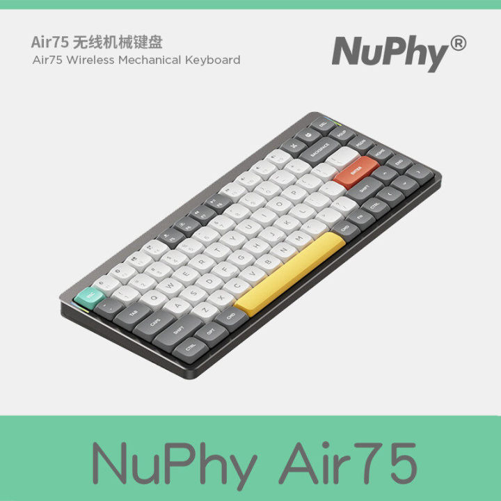 Nuphy Air75 Mechanical Keyboard 75 Low Profile Nuphy Air 75 Wireless Keyboard Bluetooth 5.0 2.4g ...