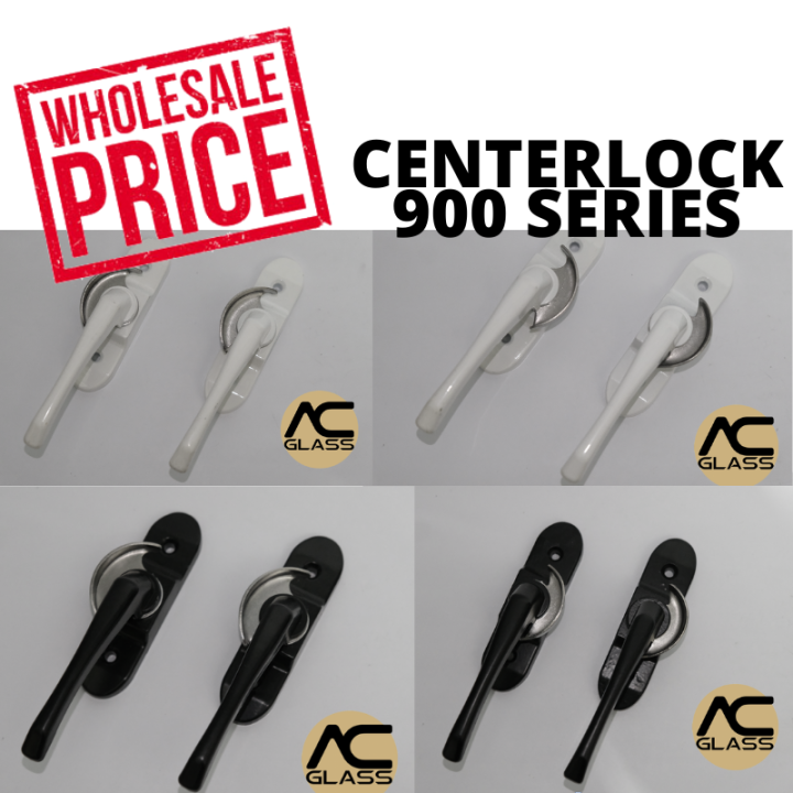 AC GLASS: CENTER LOCK 900 SERIES (1 pc) - CRESCENT LOCK - HALF MOON ...